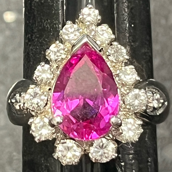 Suzanne Somers | Jewelry | Suzanne Somers Vintage Hot Pink Fuchsia Pear ...